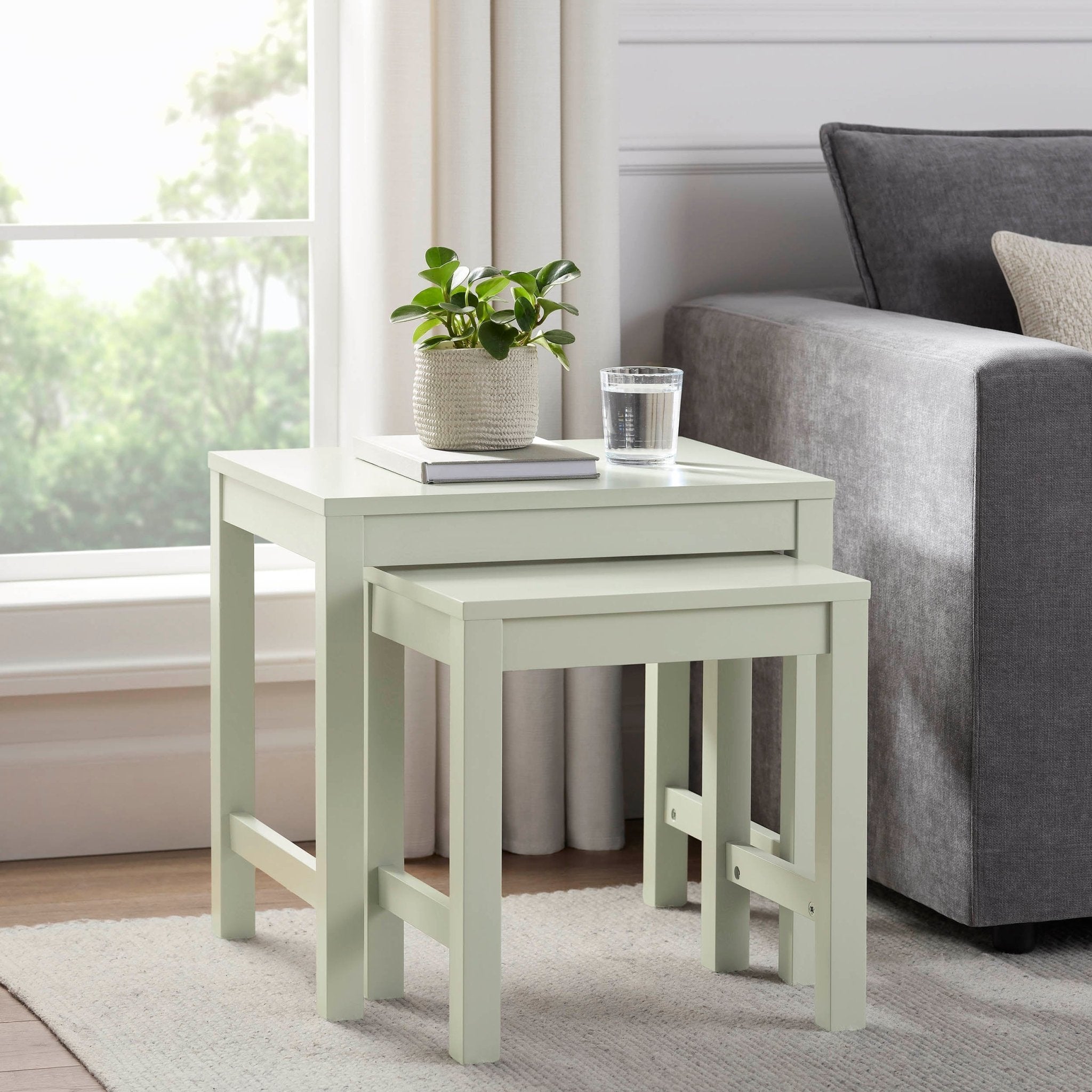 Poppy Nesting Side Table - Sage Green – DUSK