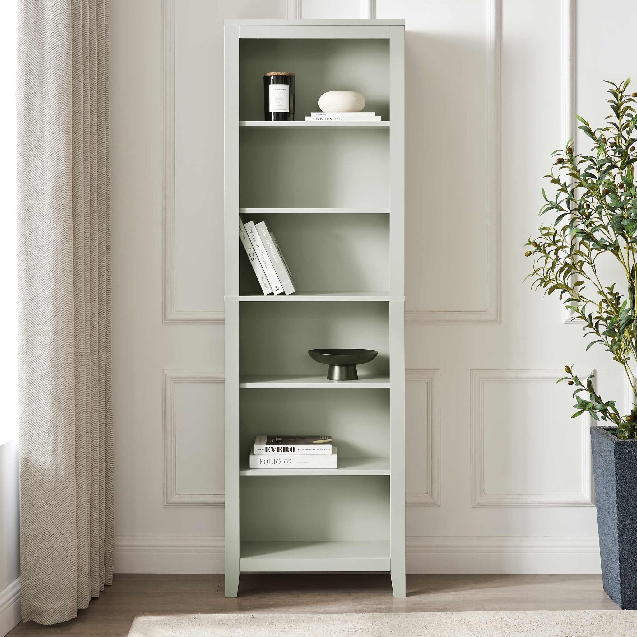Poppy Tall Bookshelf - Sage Green – DUSK