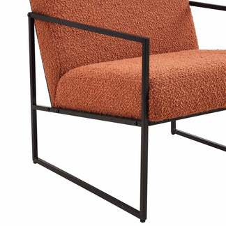 Rae Accent Chair - Boucle Rust – DUSK
