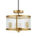 Rosie Glass Scallop Flush Ceiling Light - Gold – DUSK