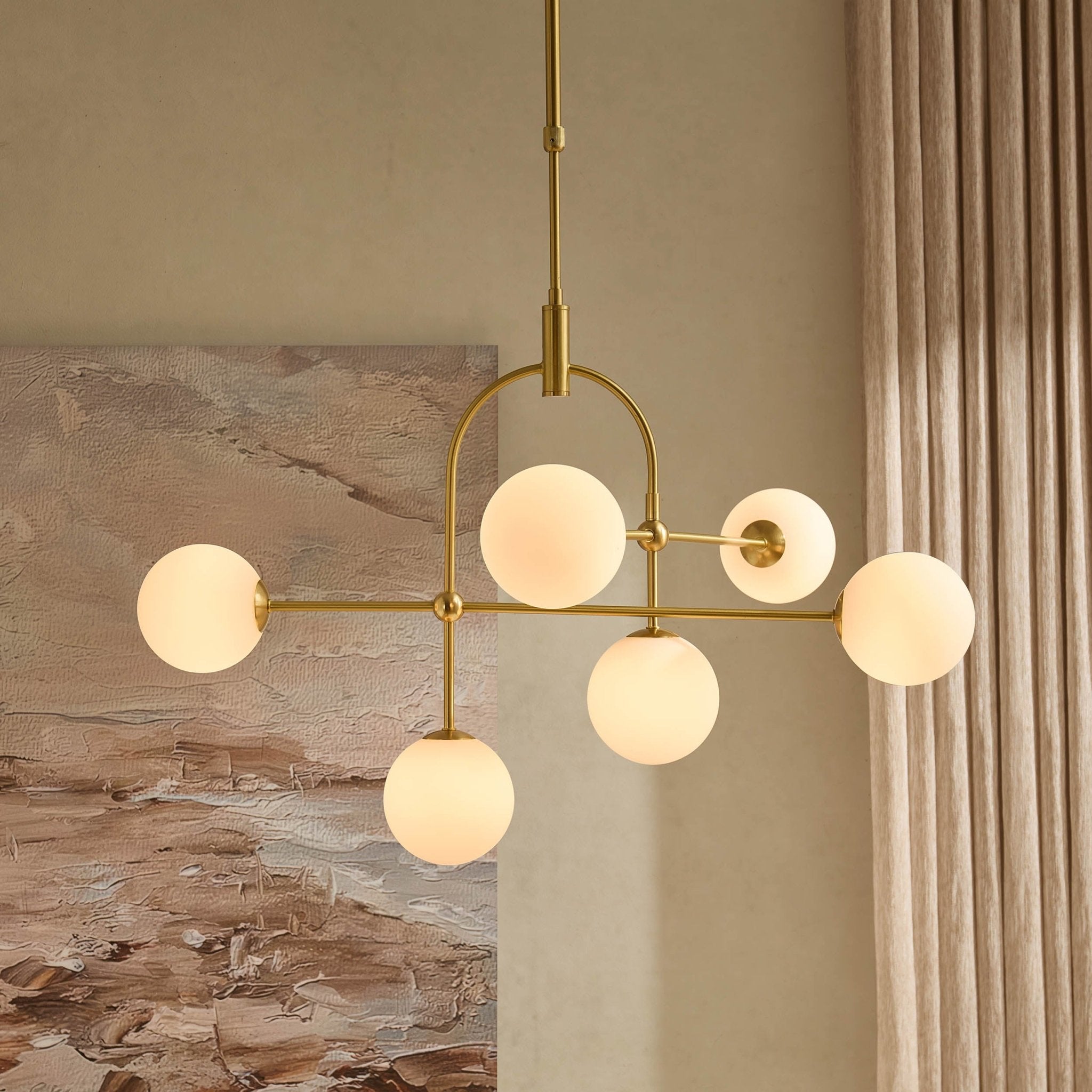Rowan Brushed Gold Ceiling Light - Gold – DUSK