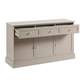 Ruby 3 Door Sideboard with Drawers - Taupe – DUSK