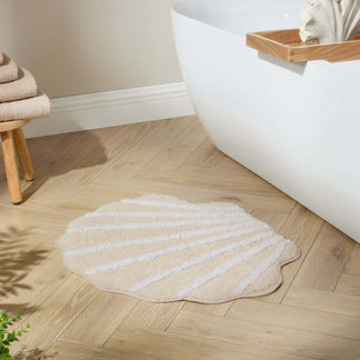 Shell Tufted Bath Mat - Cream – DUSK