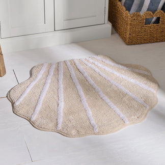 Shell Tufted Bath Mat - Cream – DUSK