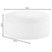 Stockton Round Storage Pouffe - Linen Natural – DUSK