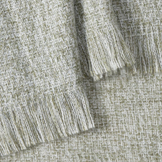 Super Soft Marled Tassel Sofa Throw - Dark Green – DUSK