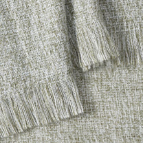 Super Soft Marled Tassel Throw - Dark Green – DUSK