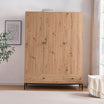 Willow 3 Door Wardrobe with Drawers - Oak Effect – DUSK