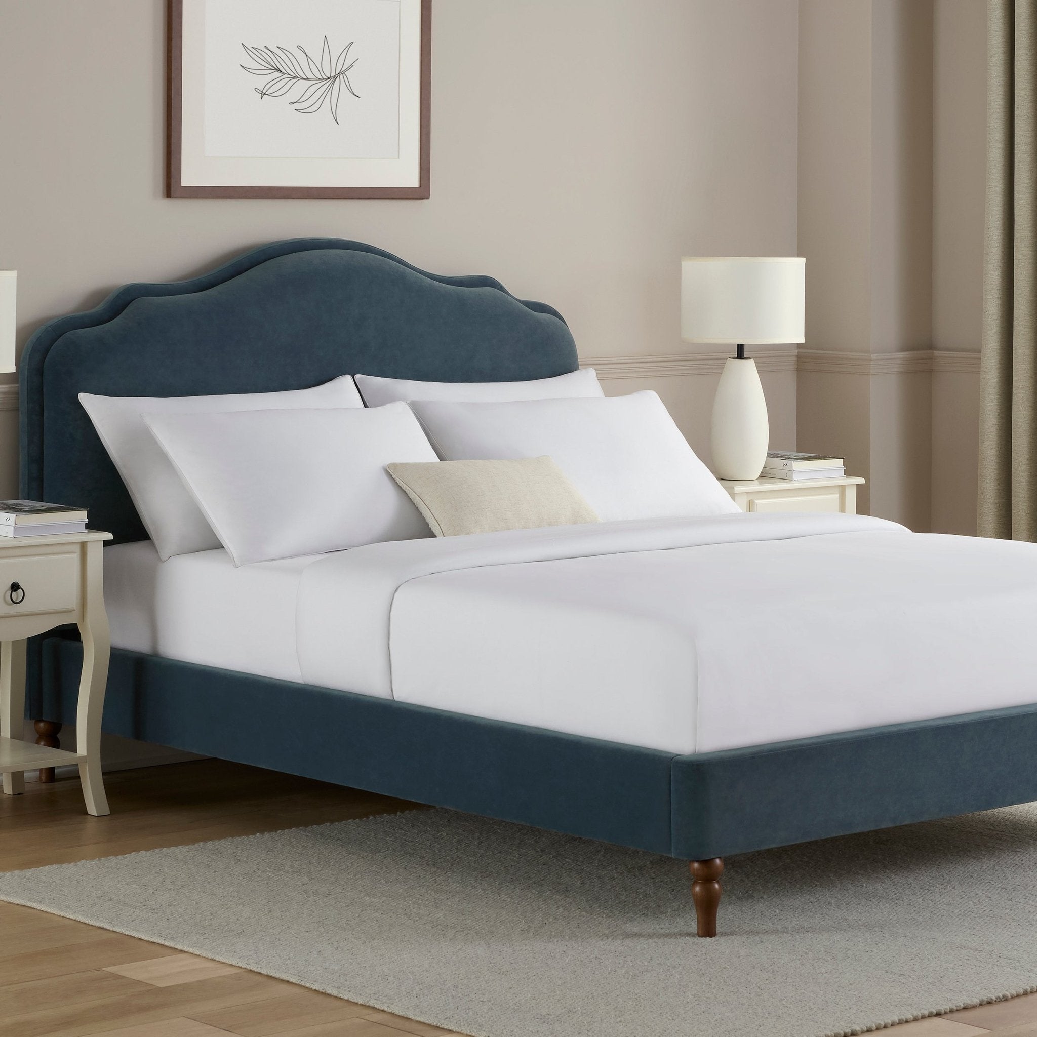 Wiltshire Bed Frame - Mid Blue – DUSK