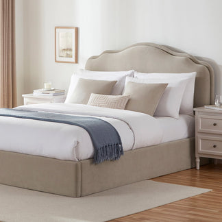 Wiltshire Ottoman Storage Bed - Stone – DUSK