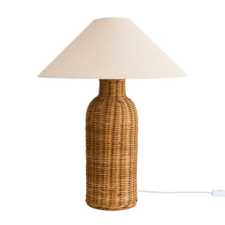 Zoey Rattan Base Table Lamp - Natural – DUSK