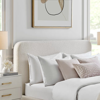 Ascot Bouclé Ottoman Storage Bed - Off White – DUSK