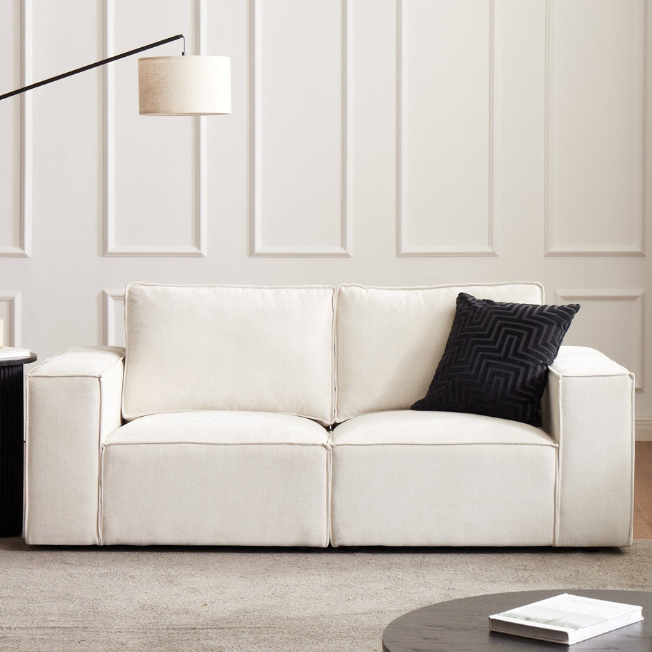 Brooklyn 3 Seater Sofa - Ivory – DUSK