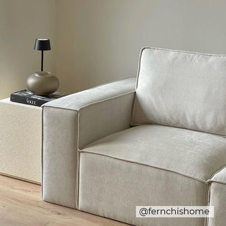 Brooklyn Large Right Hand L-Shape Sofa - Ivory – DUSK