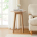 Heidi Solid Oak Round Side Table - Light Wood – DUSK