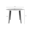 Lila Marble Effect Dining Table - White – DUSK