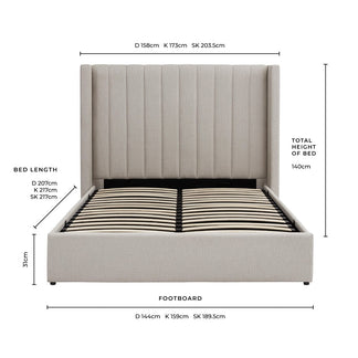 Madison Ottoman Storage Bed - Stone Grey – DUSK