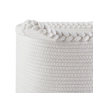 Plait Rope Storage Basket - Off White/Black – DUSK
