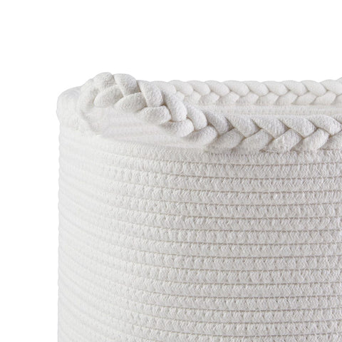 Plait Rope Storage Basket - Off White/Black – DUSK