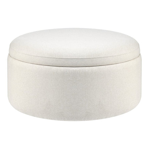 Round Storage Pouffe - Warm Natural – DUSK