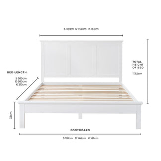 Salcombe Bed Frame - White – DUSK
