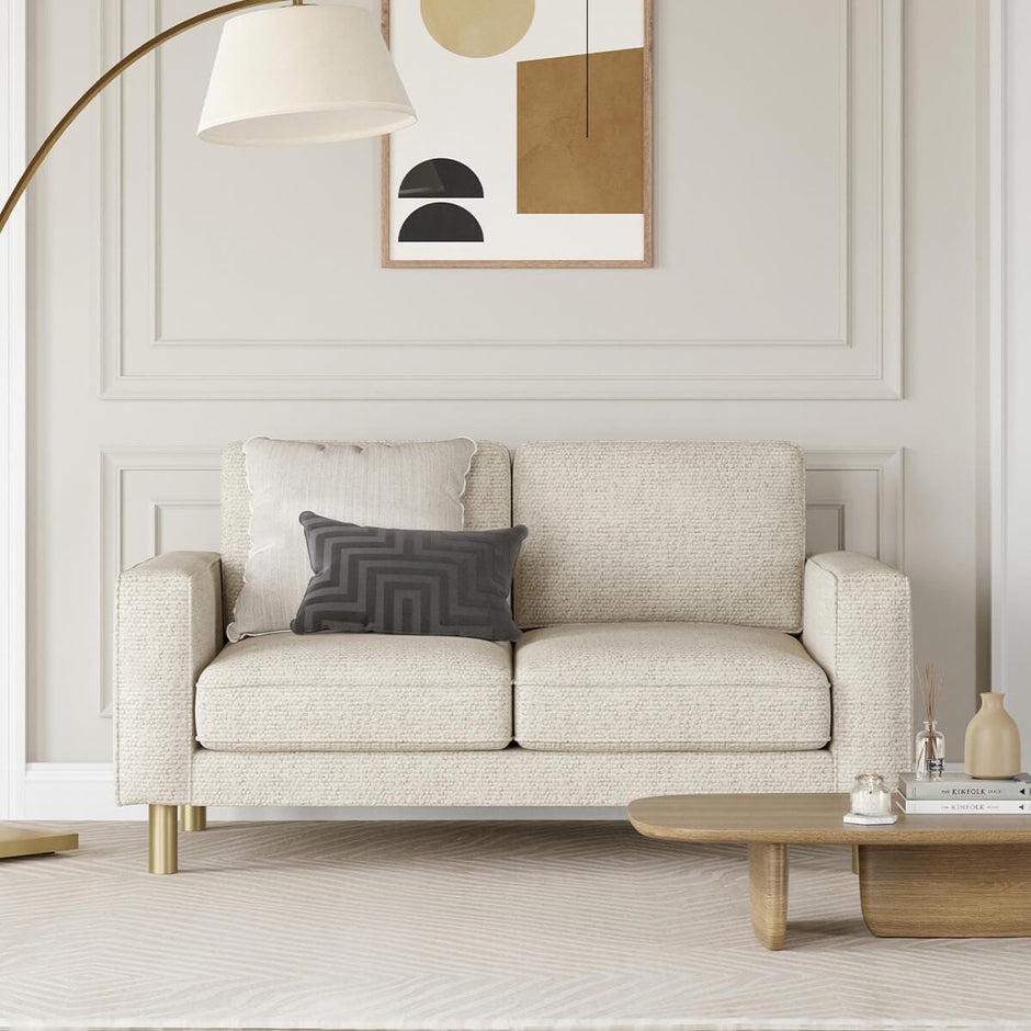 Soho Bouclé 2 Seater Sofa - Ivory – DUSK